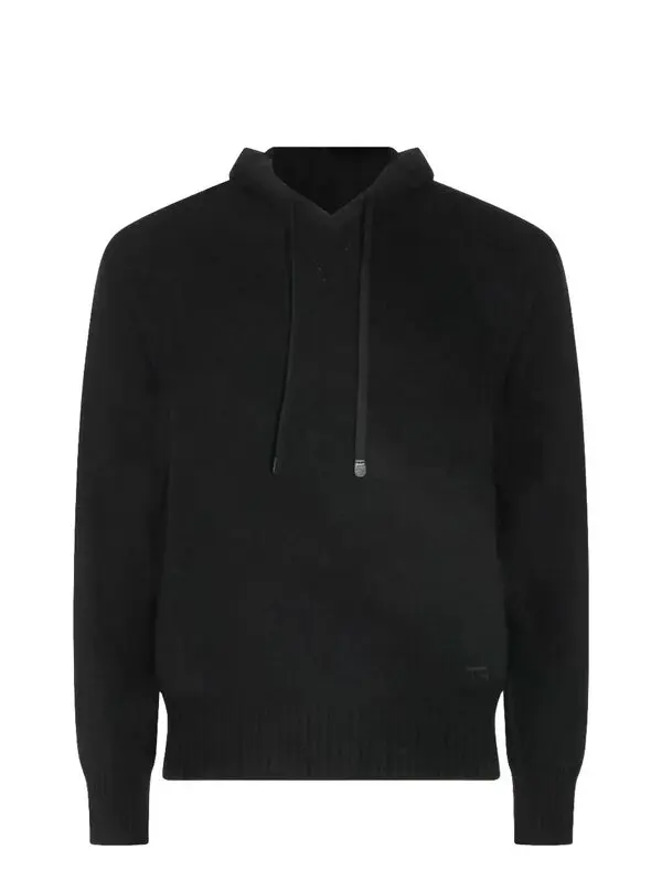 TOM FORD Cashmere Drawstring Hoodie - Black