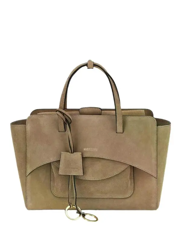 HIDESINS Medium Flap Tote Bag - Brown