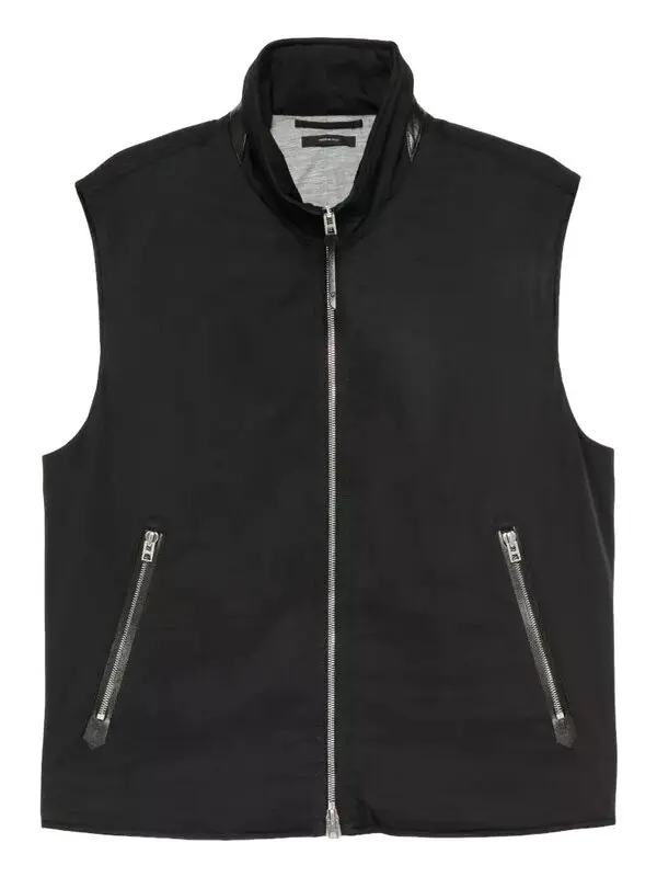 TOM FORD Zip-up Gilet - Blue
