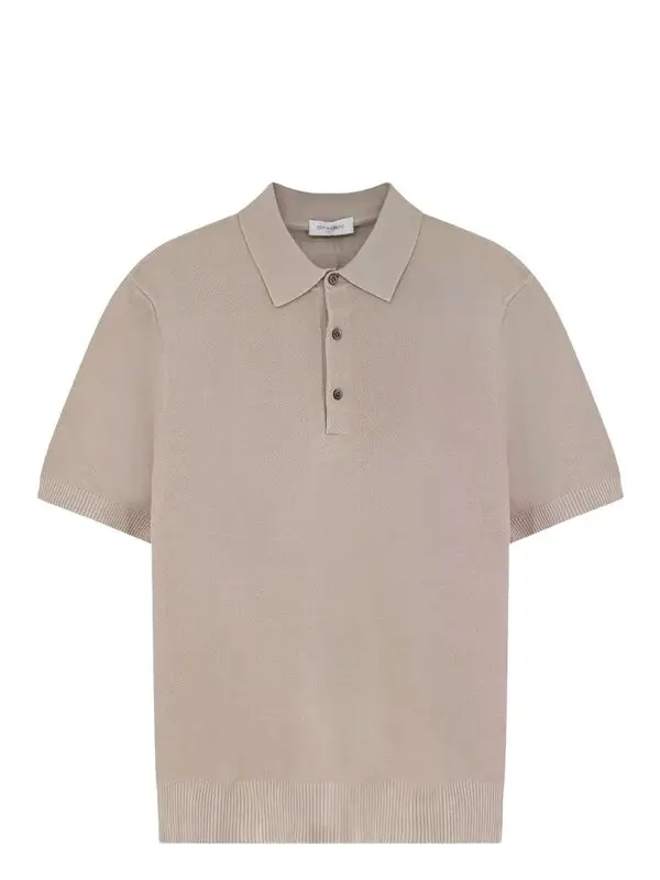 BRAMANI CASHMERE Short-sleeve Polo Shirt - Neutrals