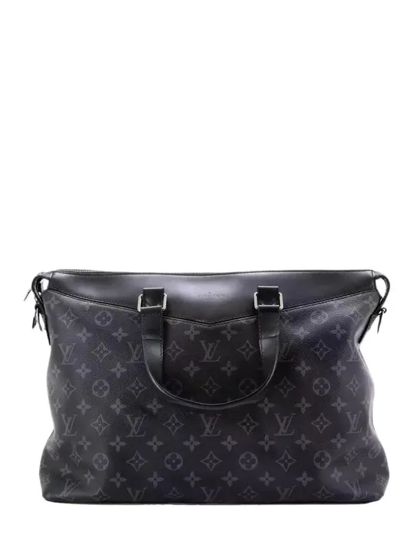 LOUIS VUITTON Explorer Briefcase Monogram Eclipse Canvas Business Bag - Black
