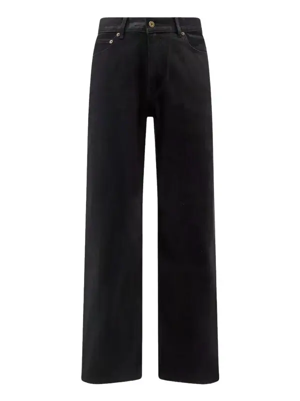 TONYWACK Straight-fit Five-pocket Jeans - Black
