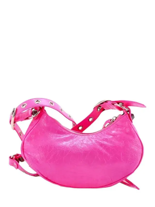 Balenciaga Le Cagole Shoulder Bag With Giant Studs - Pink