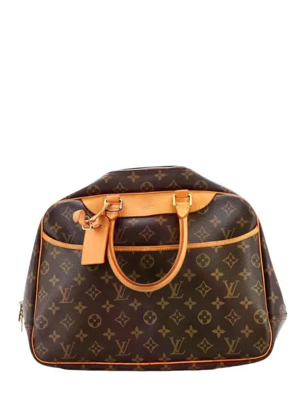 LOUIS VUITTON Deauville Monogram Canvas Handbag - Brown