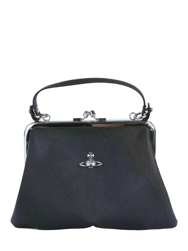 VIVIENNE WESTWOOD Granny Frame Orb-plaque Tote Bag - Black