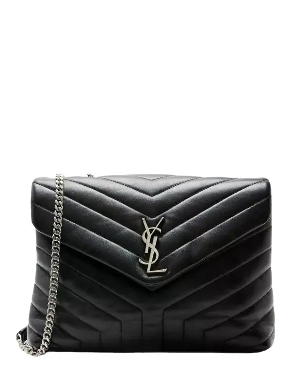 Saint Laurent Loulou Monogram Shoulder Bag - Black