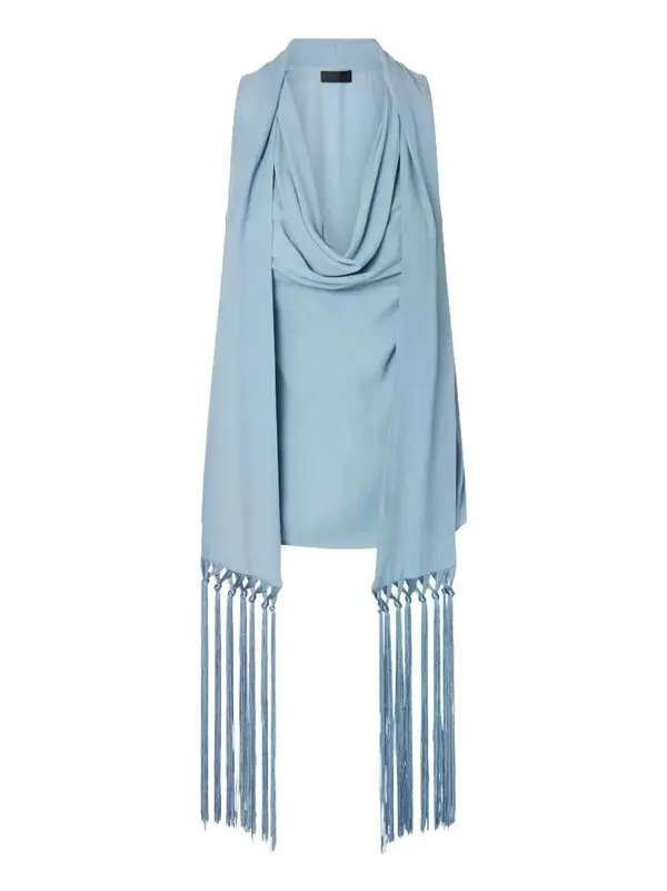 Liu Jo Top With Scarf - Blue