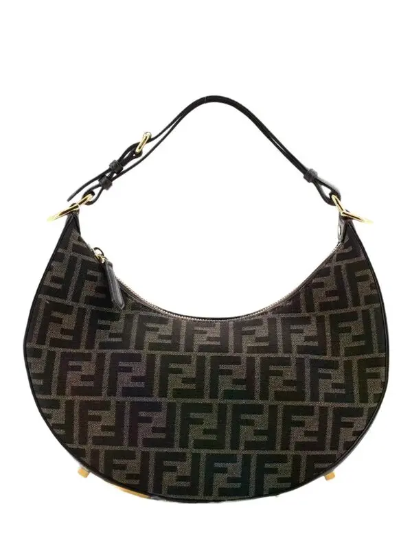 Fendi Zucca Canvas Small Hobo Bag - Brown