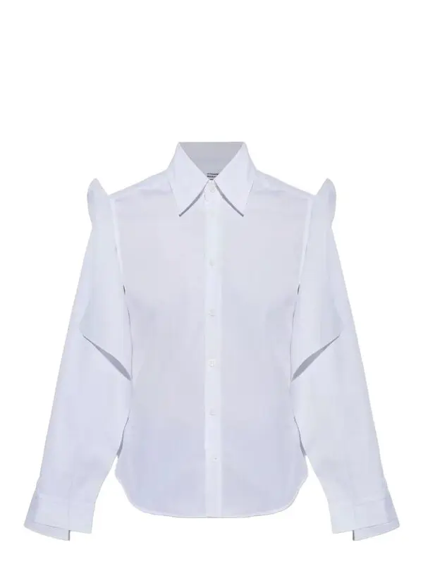 Vetements Ruffle-trimmed Shirt - White