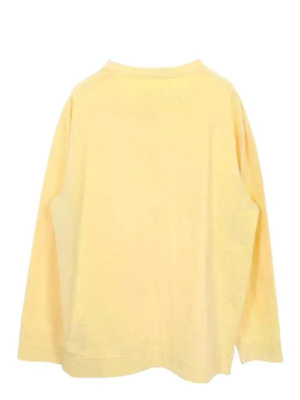 JIL SANDER 2010s Side Slit T-shirt - Yellow