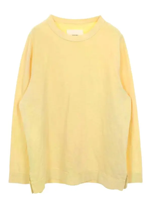 JIL SANDER 2010s Side Slit T-shirt - Yellow