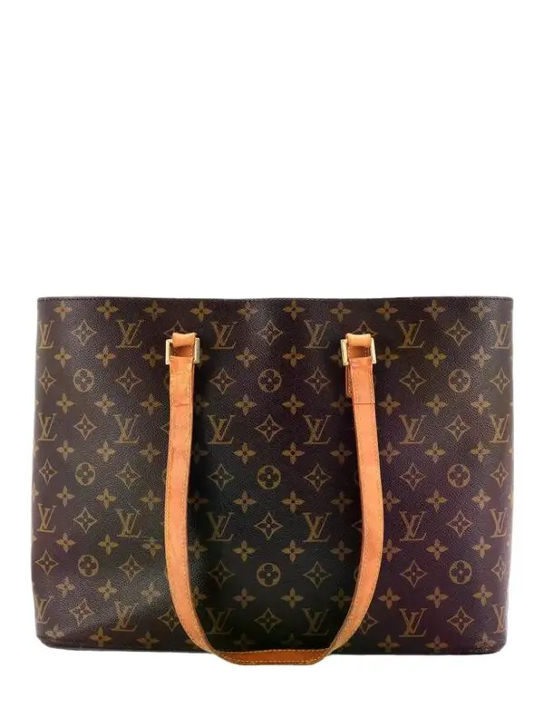 LOUIS VUITTON Monogram Canvas Tote Bag - Brown