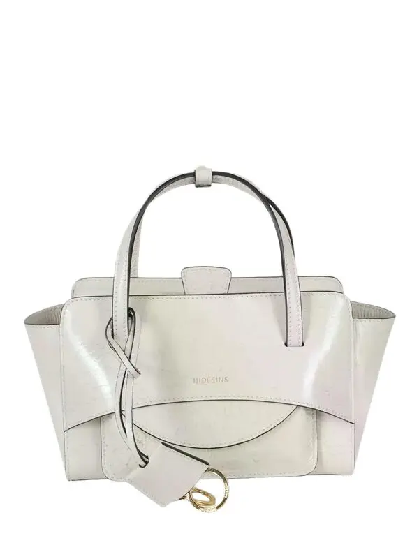 HIDESINS Small Flap Tote Bag - White