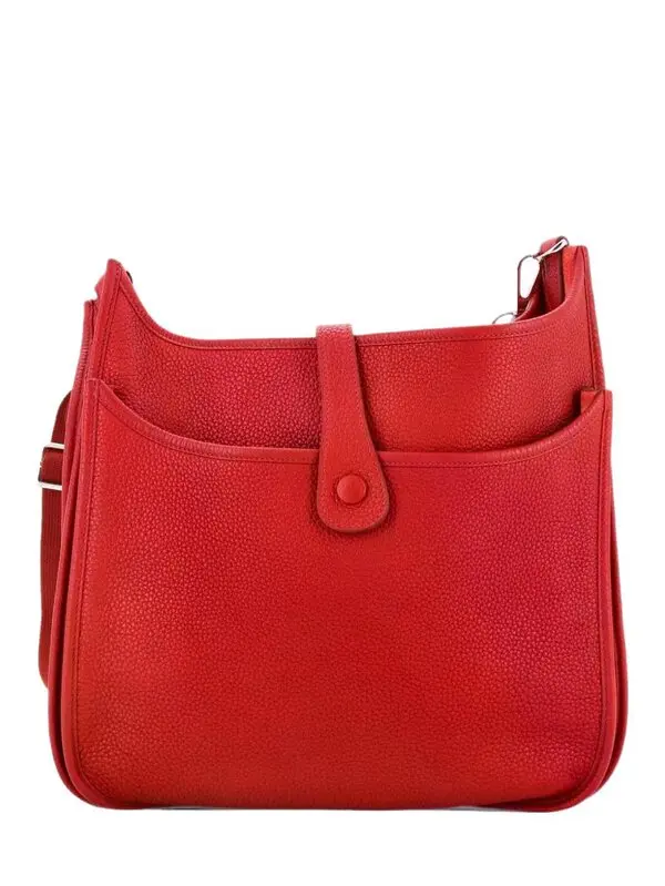 Hermès Evelyne Bag Gen Iii Clemence Gm Crossbody Bag - Red