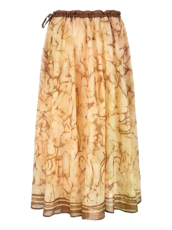 Zimmermann Indra Midi Skirt - Neutrals
