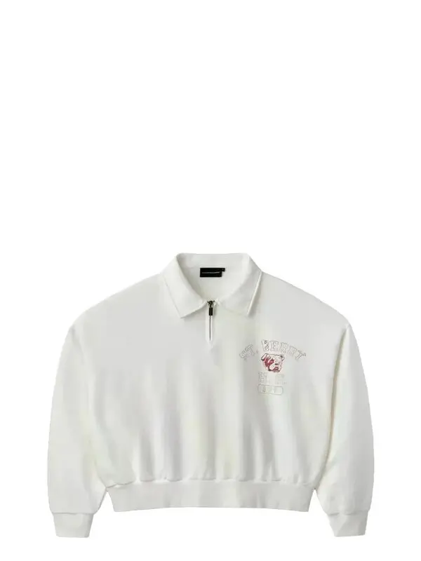 GV GALLERY Half-zip Polo-shirt - White