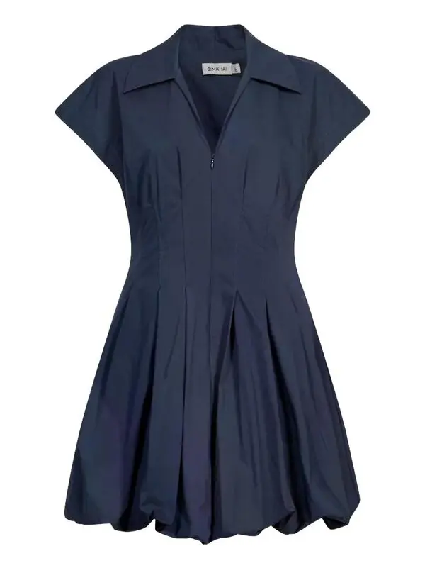 Simkhai Lirinne Bubble-hem Minidress - Blue