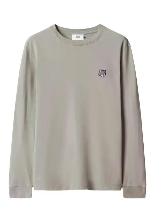 Maison Kitsuné Fox Head Long-sleeve T-shirt - Neutrals