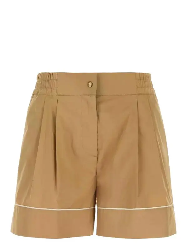 Moncler Tailored Cotton-blend Shorts - Neutrals