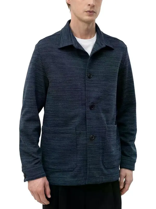 BOSS Button-up Patch-pocket Shirt - Blue