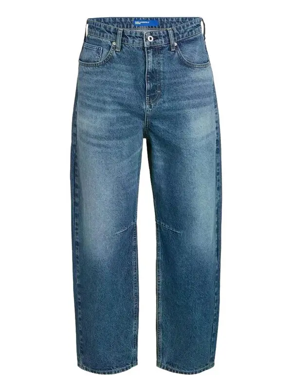 Karl Lagerfeld Barrel Leg Jeans - Blue