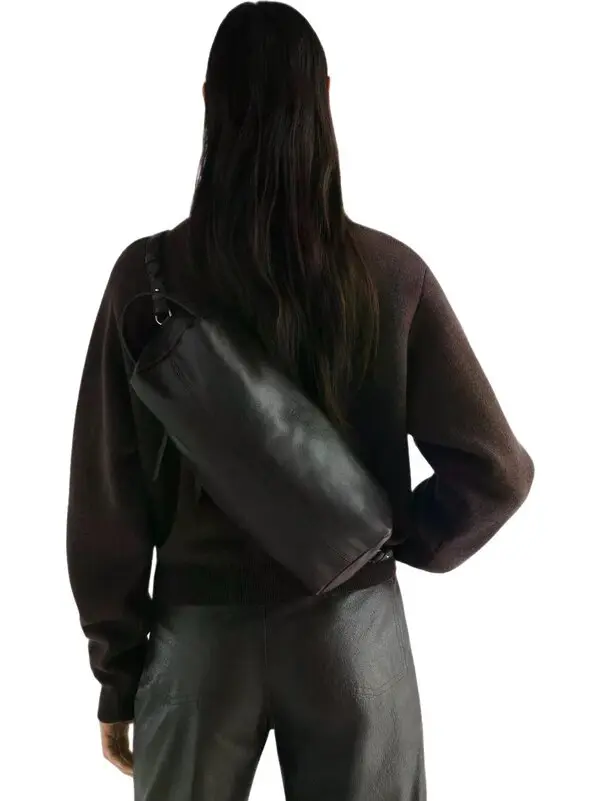 LEMAIRE Care Shoulder Bag In Nappa Lambskin - Brown