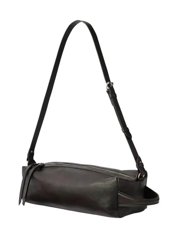 LEMAIRE Care Shoulder Bag In Nappa Lambskin - Brown