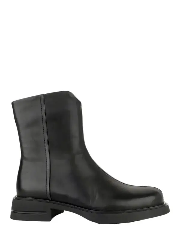 LINDA BAUMANN Calf-leather Side-zip Boots - Black