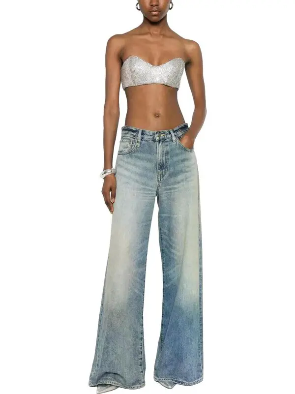 Giuseppe Di Morabito Crystal-embellished Top - Silver
