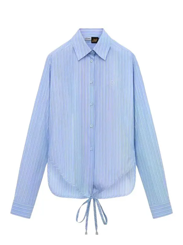 Loewe Striped Tie-waist Shirt - Blue