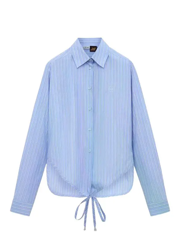 Loewe Striped Tie-waist Shirt - Blue