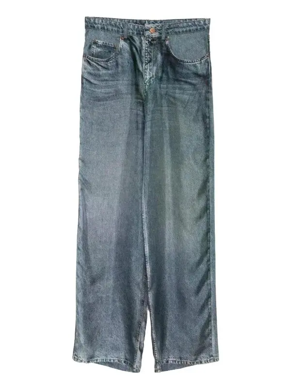 PIERRE-LOUIS MASCIA Silk Trousers - Blue