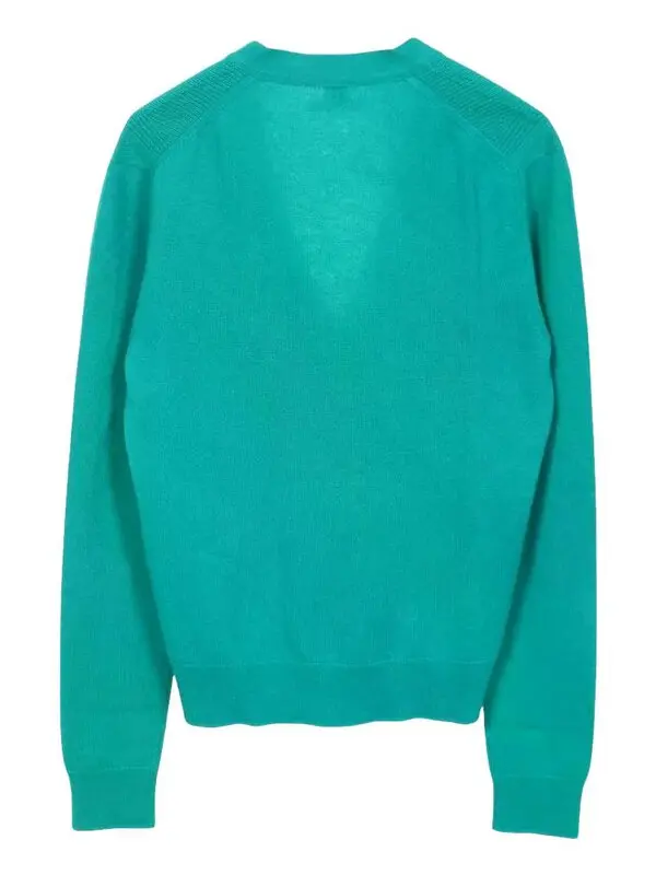 Hermès Cashmere V-neck Cardigan - Green