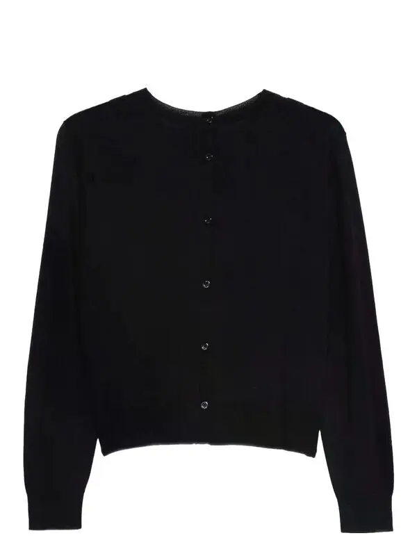 SEMICOUTURE Button-up Wool Cardigan - Blue