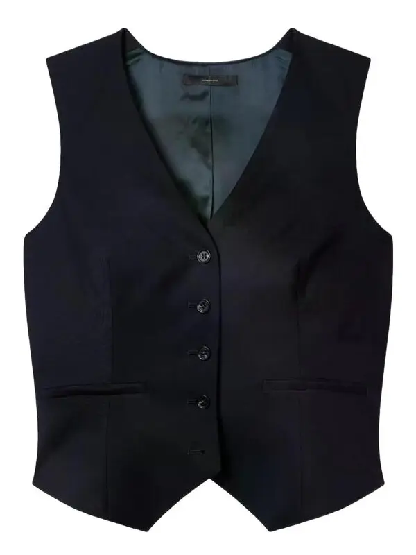 Paul Smith Sleeveless V-neck Waistcoat - Blue