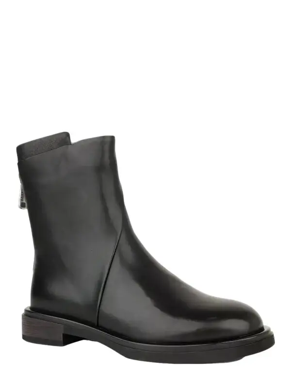 LINDA BAUMANN Rear Zip-fastening Ankle Boots - Black