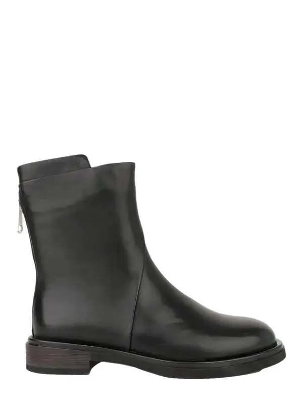 LINDA BAUMANN Rear Zip-fastening Ankle Boots - Black