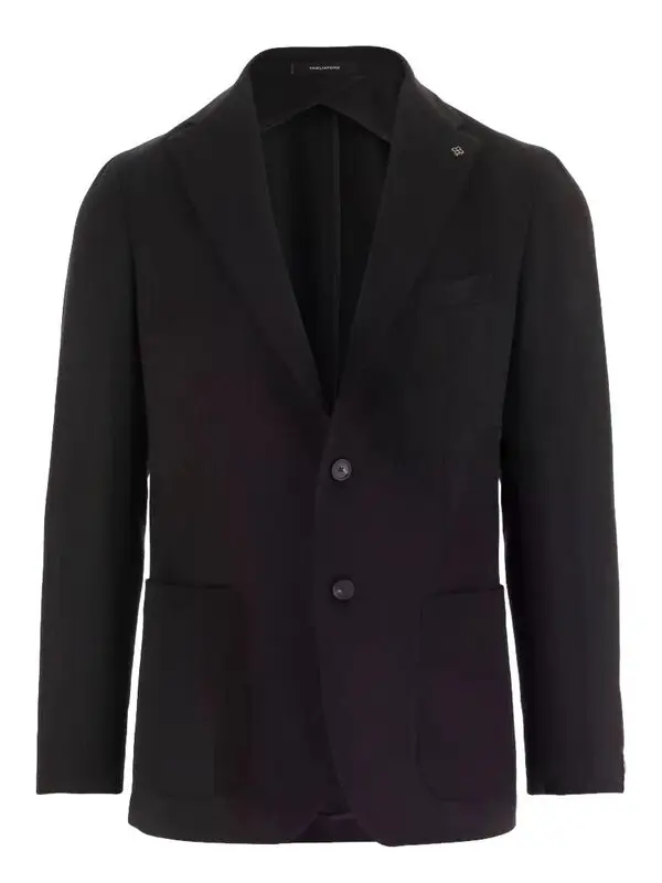 Tagliatore Single-breasted Notch-lapels Blazer - Black
