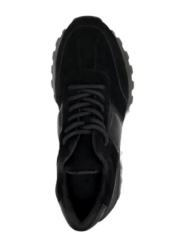LINDA BAUMANN Panelled Chunky Lace-up Sneakers - Black