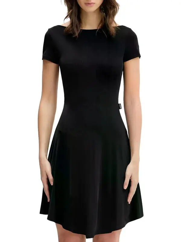 Vetements Open-back Bow-detail Mini Dress - Black