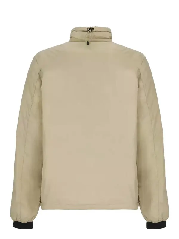 Canada Goose Lodge Padded Jacket With Logo Patch - Neutrals
