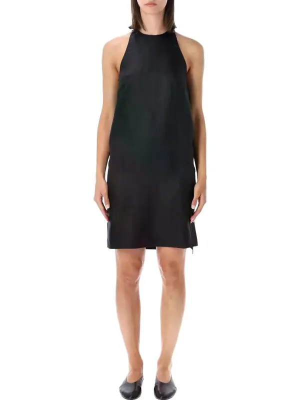 Loulou De Saison Bruna Halter-neck Mini Dress - Black