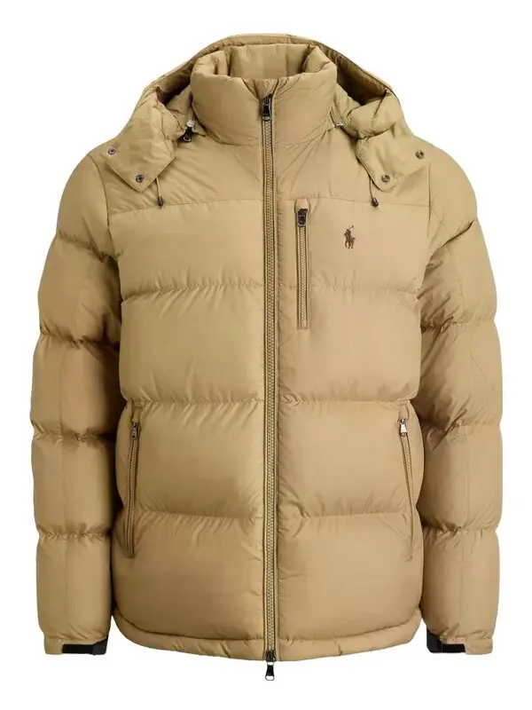 Polo Ralph Lauren Quilted Down Jacket With Detachable Hood - Brown