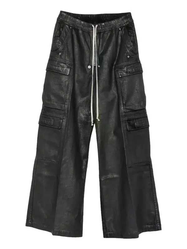 Rick Owens Drawstring-fastening Cargo Pants - Black