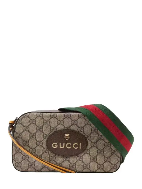 Gucci 2016-2026 Gg Supreme Web Neo Vintage Crossbody Bag - Neutrals