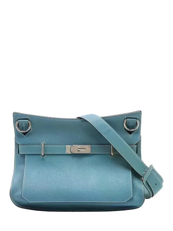 Hermès Clemence Jypsiere 34 Crossbody Bag - Blue