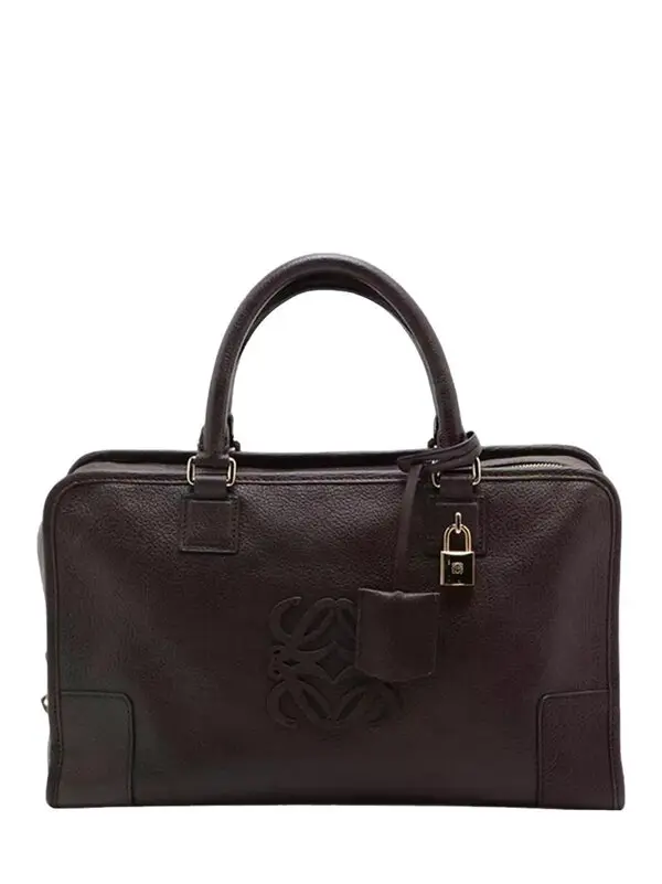 Loewe 2021-2026 Leather Amazona 36 Handbag - Brown