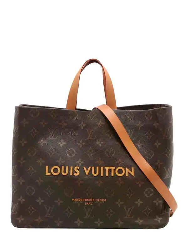 LOUIS VUITTON Monogram Shopper Tote Mm Satchel - Brown