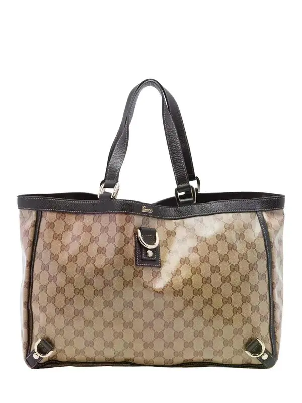 Gucci Gg Crystal Abbey D Ring Tote Bag - Neutrals