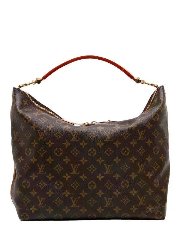 LOUIS VUITTON 2012 Monogram Sully Mm Hobo Bag - Brown